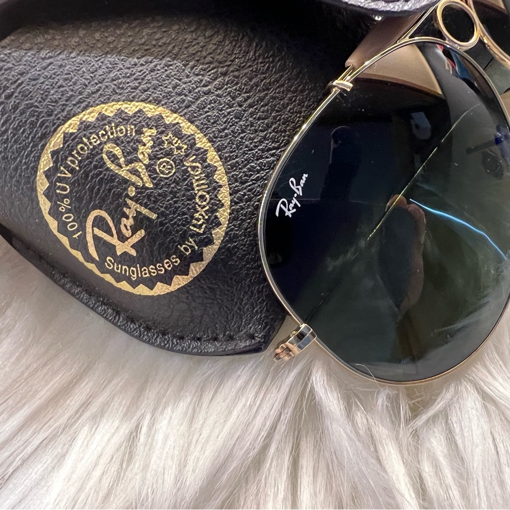 Authentic Unisex Aviator Style Rayban Sunglasses - Gem